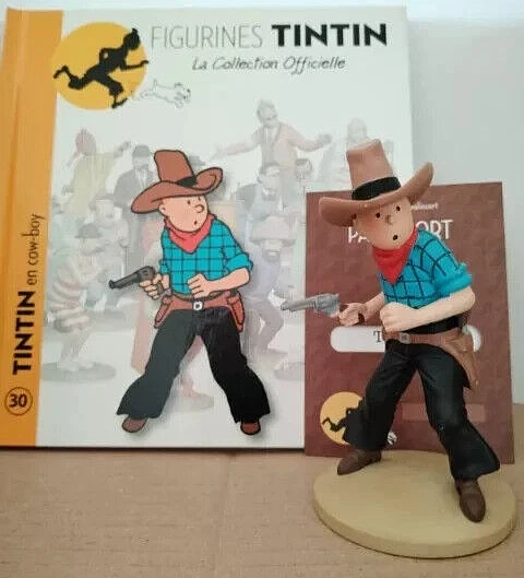 FIGURINE TINTIN COLLECTION Officielle - Tintin En Cow Boy - N° 30 EUR ...