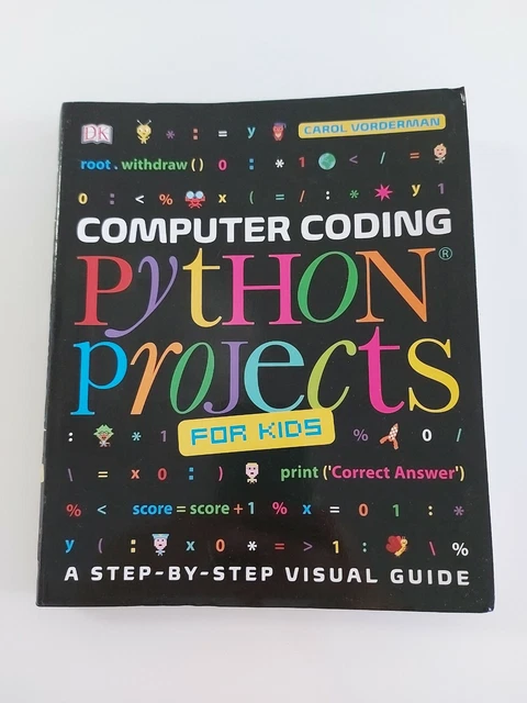 PYTHON PROJECTS FOR Kids Computer Coding Carol Vorderman $13.51 - PicClick
