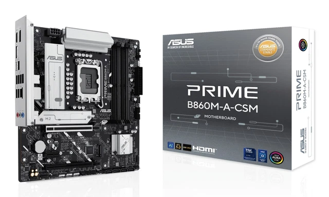 ASUS PRIME B860M-A-CSM Intel B860 LGA 1851 (Socket V1) micro ATX £160. ...