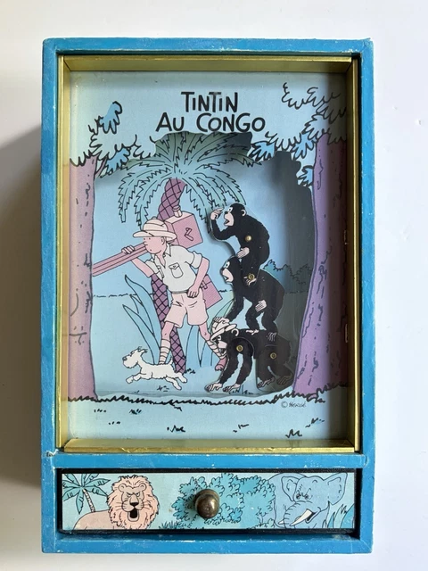 BOÎTE À MUSIQUE Tintin au Congo – Playbox – 1965 EUR 194,00 - PicClick FR