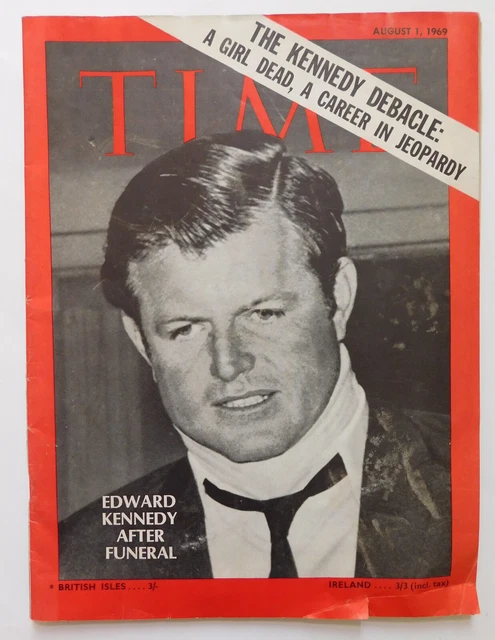 TIME MAGAZINE AUGUST 1969 Edward Kennedy Debacle Apollo astronauts Moon ...