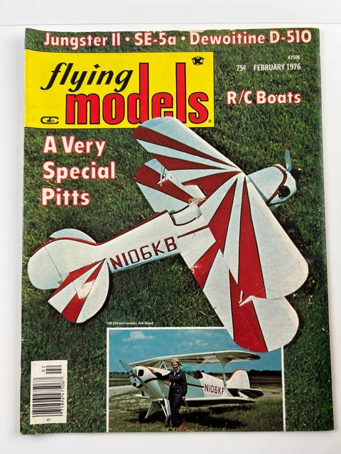 FLYING MODELS HOBBY Magazine, February 1976, Vintage Model Aircraft, R/C Boats £5.25 - PicClick UK