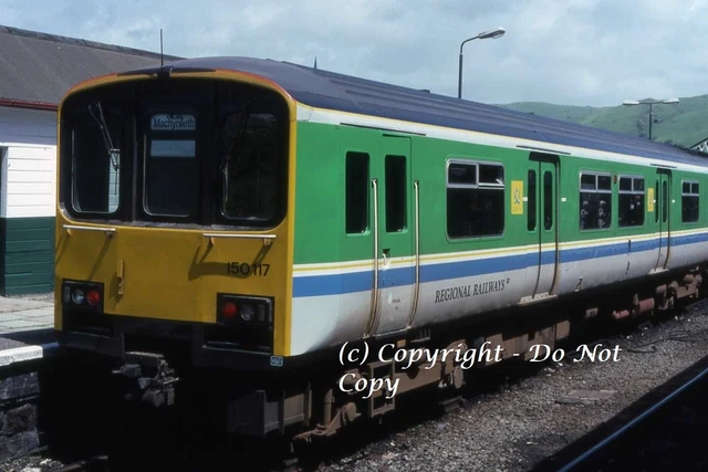 ORIGINAL 35MM DIESEL RAILWAY SLIDE CLASS 150 DMU No 150117 With ...