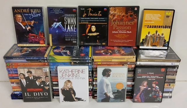 75 X CLASSICAL Music DVD JobLot - Andre Rieu Tchaikovsky Verdi Bach ...