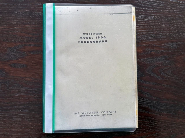 JUKEBOX MUSIKBOX SERVICE MANUAL BEDIENUNGSANLEITUNG HANDBUCH Wurlitzer ...