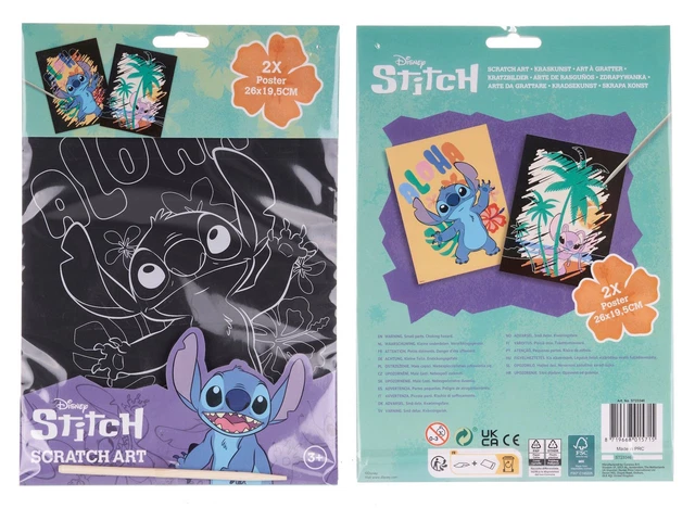 DISNEY STITCH SCRATCH Art £21.59 - PicClick UK