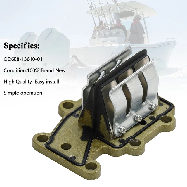 6E8-13610-01 REED VALVE Assy For Yamaha Outboard Motor 2T 9.9HP 15HP ...