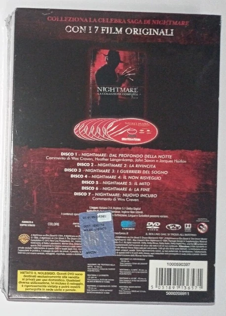 DVD NIGHTMARE LA Collezione Completa 7 Film Box Wes Craven NUOVO ...