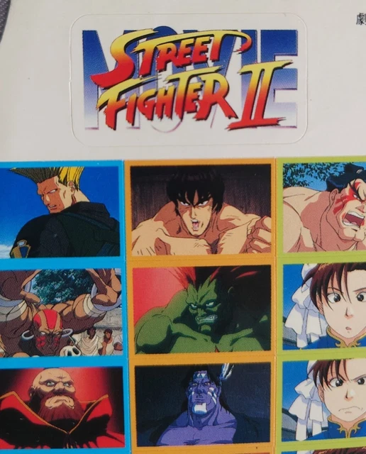SUPER RARE STREET Fighter 2 Animated Movie Vintage Japanese Stickers ...