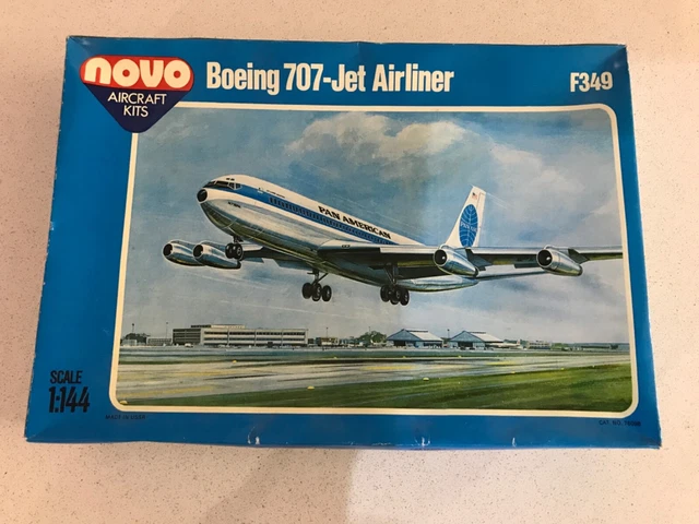 FROG NOVO, BOEING 707 Jet Airliner #F349 (Replica Novo Box) Model Kit ...