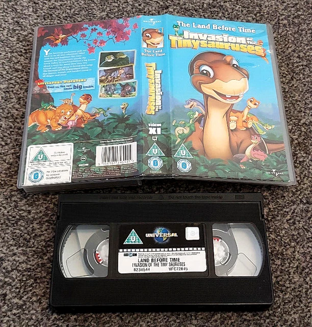 THE LAND BEFORE Time Xi Invasion Of The Tinysauruses Pal Vhs Video Kids ...