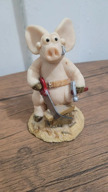 PIGGINS PIG ORNAMENT Pig Figurine Fix It David Corbridge Pigs ...