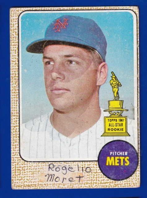 TOM SEAVER METS 1968 TOPPS #45 ENCRE SANS PLIS A 2 RIDES COURTES EUR 16 ...