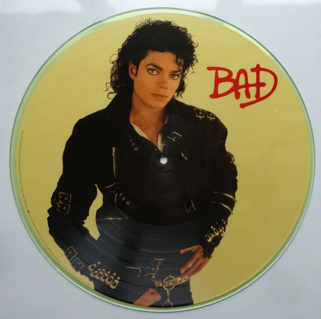 MICHAEL JACKSON BAD - RARE Picture Disc US Import Epic LP (1987) EUR 48 ...