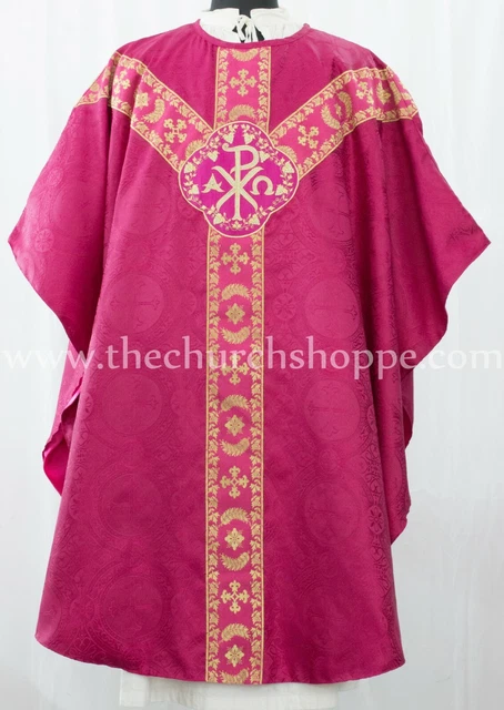 CHASUBLE GOTHIQUE SOMBRE Avec Ensemble De Stole Casula IHS EUR 88,21 ...