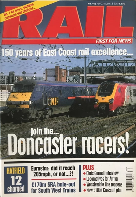 BACK ISSUE: RAIL magazine: No. 466: 2003-07: July: Ian Allen. £1.42 ...