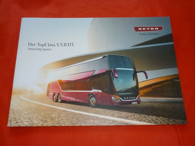 SETRA TOPCLASS S 531 DT Reisebus Omnibus Prospekt Brochure Depliant von ...