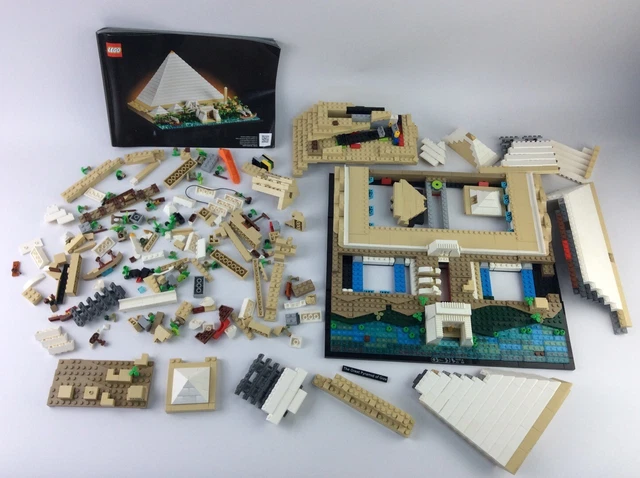 LEGO ARCHITECTURE GREAT Pyramid Of Giza 21058 With Instructions And ...