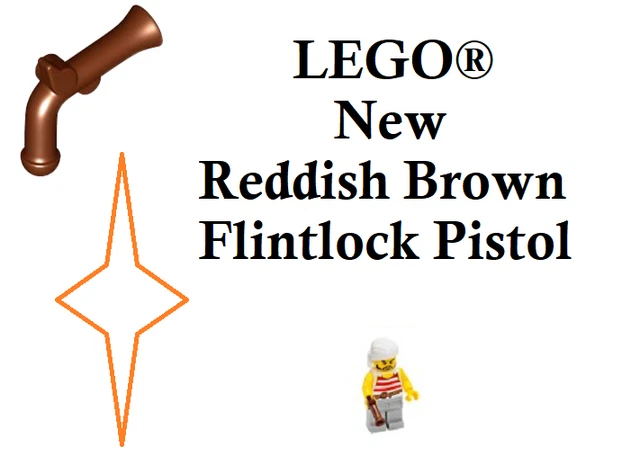 LEGO PISTOL FLINTLOCK Pirates Castle Kingdoms Weapon Western Cowboy Gun ...