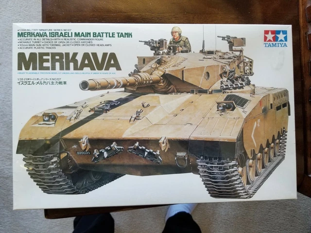 TAMIYA 1/35 ISRAELI Merkava Main Battle Tank Plastic Model Kit 35127 ...