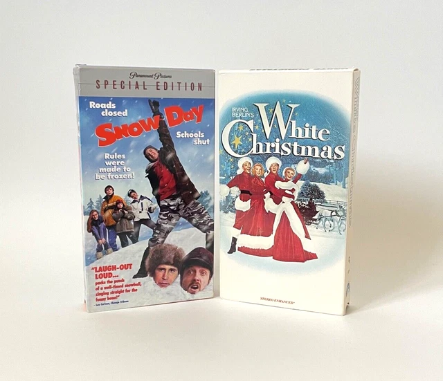 SNOW DAY VHS Orange Tape Nickelodeon & White Christmas Movie Classic ...