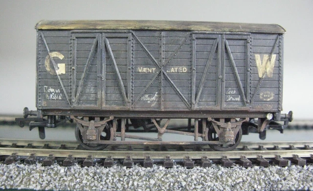 78OO GAUGE FINESCALE Kit Built Ratio Gwr Ventilated Mink Van Weathered (Lot 78) £14.99 - PicClick UK
