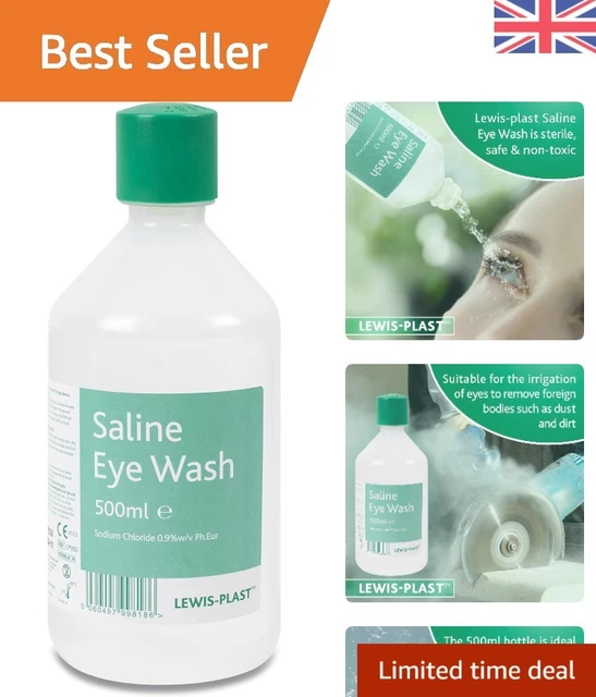 500ML STERILE EYE Wash Solution with Twist-Seal Cap for Effective Eye ...