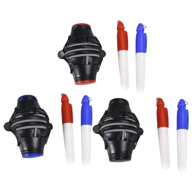 GOLFBALLS LINE MARKER With 2 Pens 360 Degree Line Drawing Alignment ...