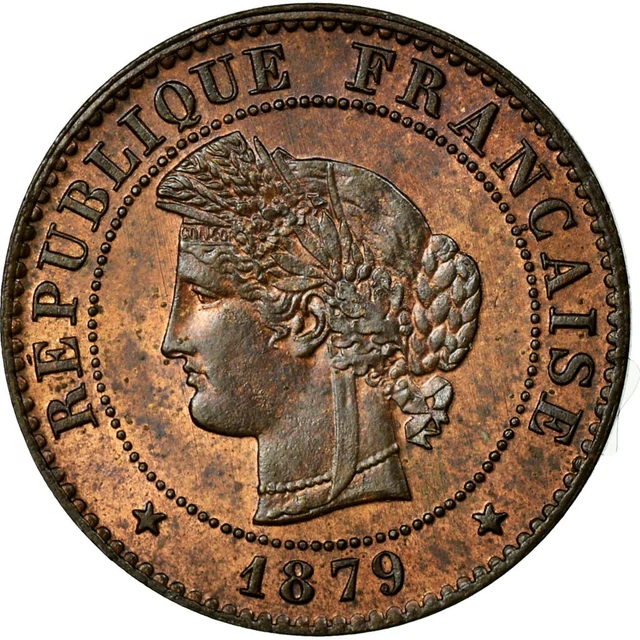 MONNAIE, FRANCE, CÉRÈS, Centime, 1879, Paris, SUP+, Bronze, KM:826.1 ...