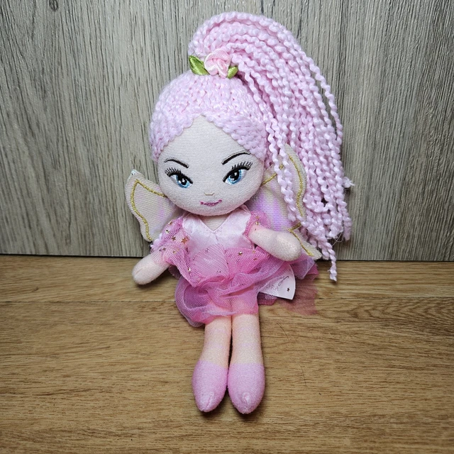WILD FAIRY AURORA Card Factory Fairy Ballerina Pink Hair Soft Toy Plush ...