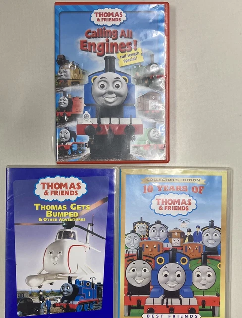 THOMAS AND FRIENDS DVD lot of 3 Thomas Gets Bumped - Calling all ...