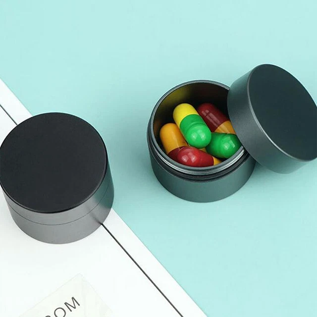 BOTTLE TABLETS CONTAINER Travel Pill Box Pill Bottle Vitamin Case Pill ...