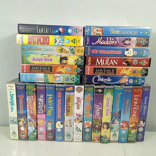 DISNEY VIDEO BUNDLE VHS Walt Disney Classics x27 Job Lot Babe Bambi A ...