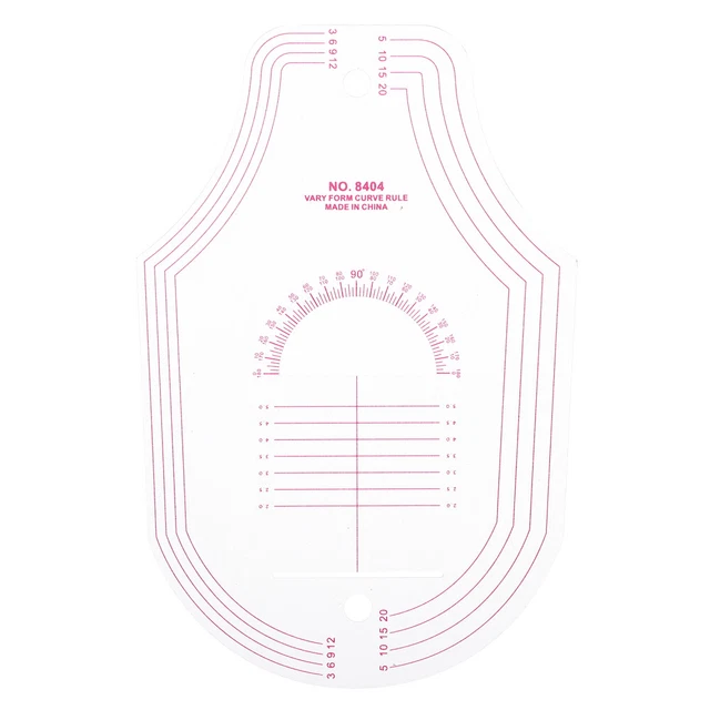 MULTIFUNCTIONAL LINE TRACING Ruler Sewing Rulers for Fabric Clothing £5 ...