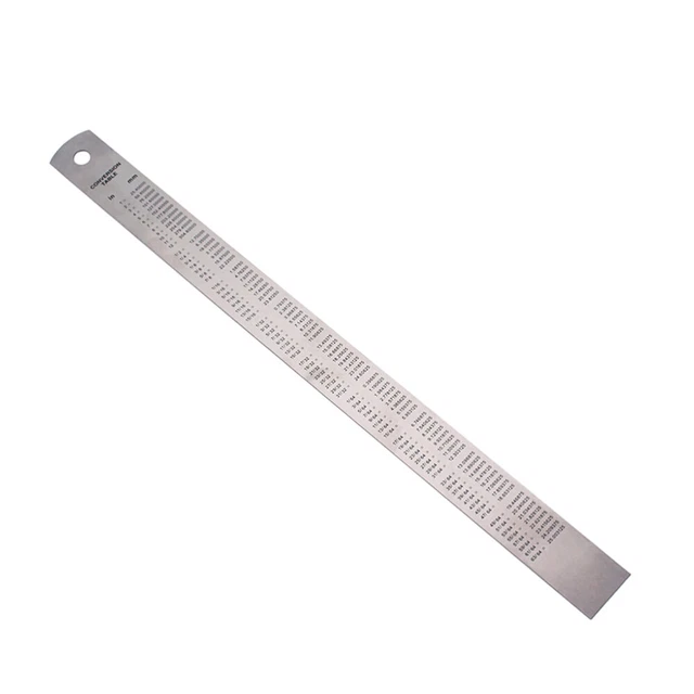 MEASUREMENT RULER RULER Conversion Chart Double Scale Ruler ...