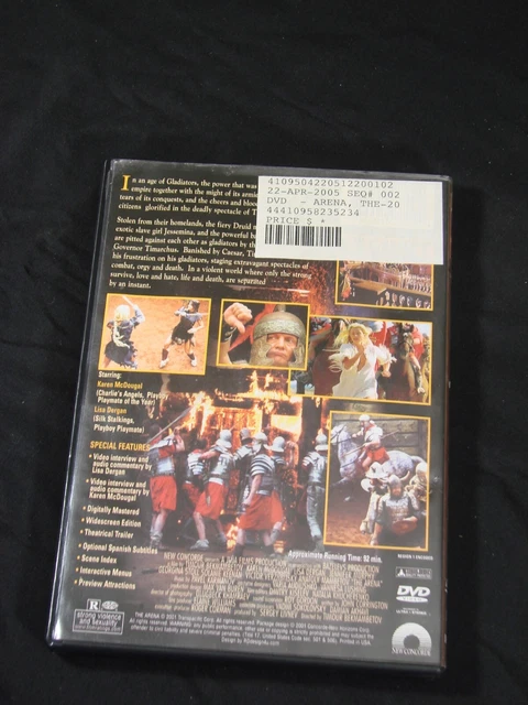 DVD MOVIE THE Arena Karen McDougal Lisa Dergan 2001 Widescreen - Very ...