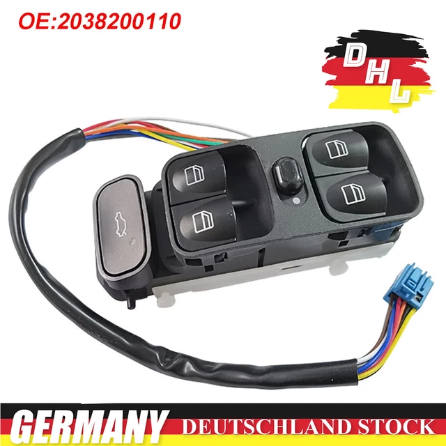 A2038210479 FENSTERHEBERSCHALTER FÜR Mercedes C Klasse W203 C180 C200 ...