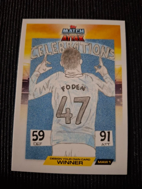 TOPPS MATCH ATTAX Champions League 25/26 - MAW. Phil Foden - Design ...