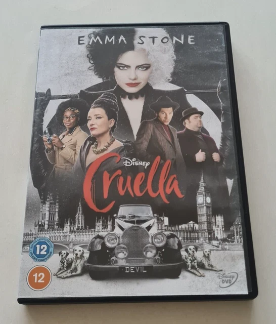 CRUELLA DVD DISNEY Emma Stone Emma Thompson Paul Walter Hauser Mark ...