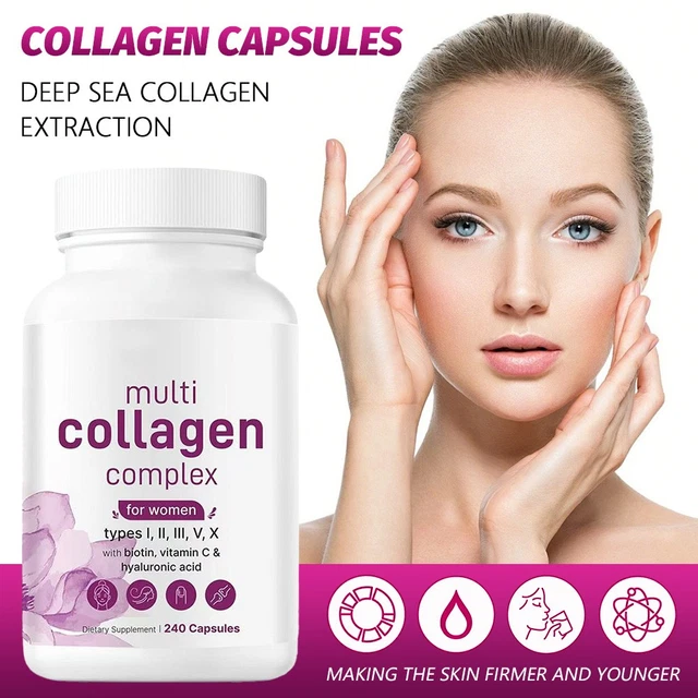 MULTI COLLAGEN PEPTIDES Powder 2 lb Hydrolyzed Protein Peptide Type I ...
