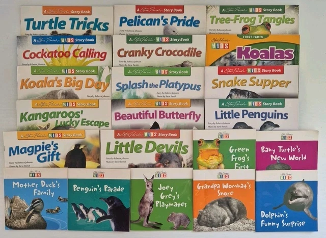 21 STEVE PARISH Kids Story Books Early Reader Lot Paperback Bundle $54. ...