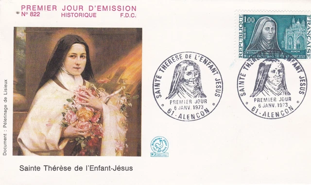 FRANCE 1973 FDC Sainte Therese De L'enfant Yt 1737 EUR 1,00 - PicClick FR