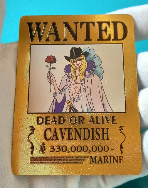 CAVENDISH ONE PIECE Op Luffy Carte Carddass Prism Holo Anime Manga Doré ...
