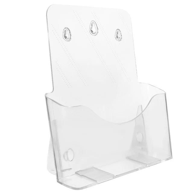 PAMPHLET HOLDER WALL Mount Document Booklet Desk Pamphlets Manager $43. ...