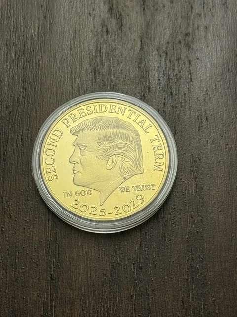 PRESIDENTIAL SEAL -2025 -2029 - Trump Challenge Coin - Gold Colored-New ...