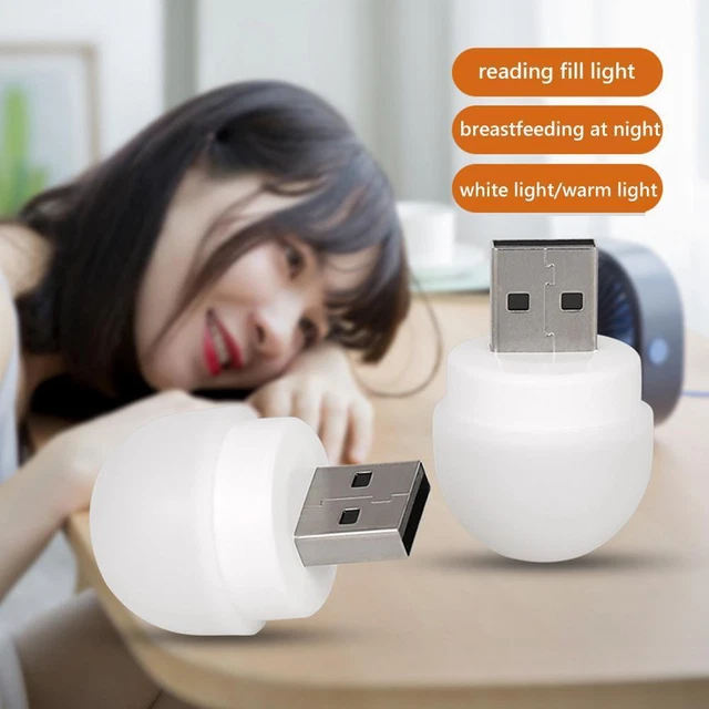 PORTABLE MINI USB Plug Lamp Computer Mobile Power Charging USB Night Light £2.29 - PicClick UK
