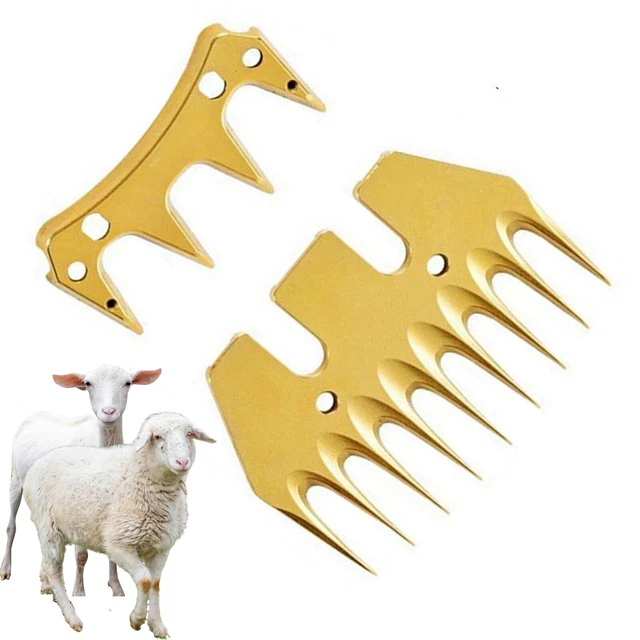 9 TOOTH STRAIGHT Sheep Shears Blade Replacement Comb Alpaca Goats ...