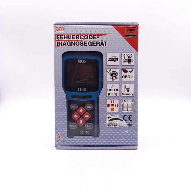 BGS 6648 OBD 2 EOBD Fehler-Diagnosegerät Klartext-Fehlercode Auto ...