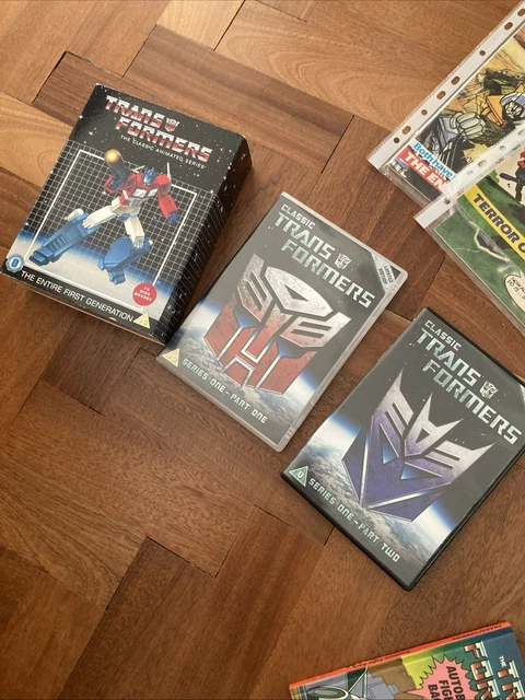 TRANSFORMERS: THE CLASSIC Animated Series DVD Box Set plus job lot vhs ...
