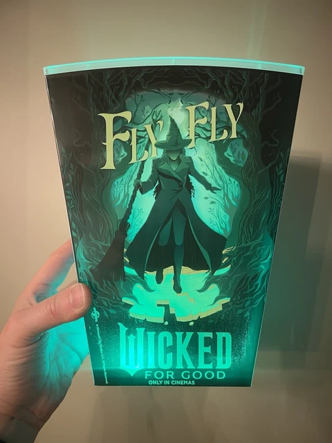 WICKED FOR GOOD Cineworld Popcorn Bucket and Cups - New - X3 Items ...